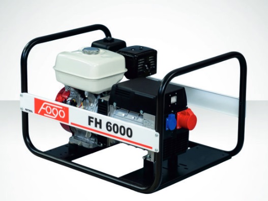 FOGO agregat FH 6000, 5.5kVA(~4.4kW), 400V/230V, Honda motor benzin
