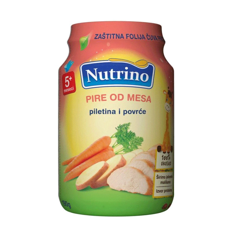 Nutrino Kašica pire od mesa piletina i povrće, 190g