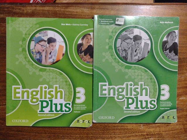 ENGLESKI JEZIK `ENGLISH PLUS 3` KOMPLET ZA 7.RAZRED