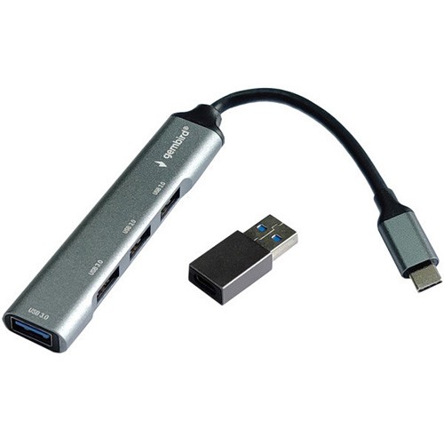 Gembird USB-C čvoršte/razdelnik 4xUSB 3.0, Type-C+USB 3.0 (4 porta), Aluminijumsko kućište | UHB-U3P4-05