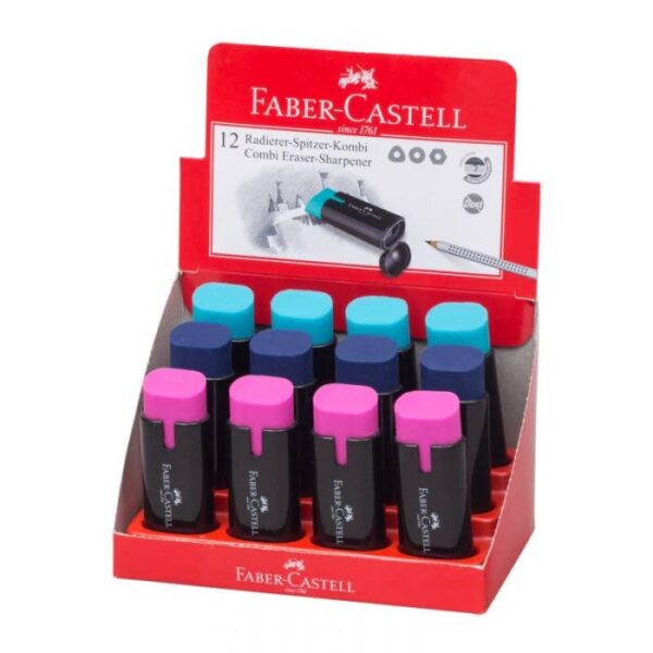 Rezač + gumica Box Faber Castell