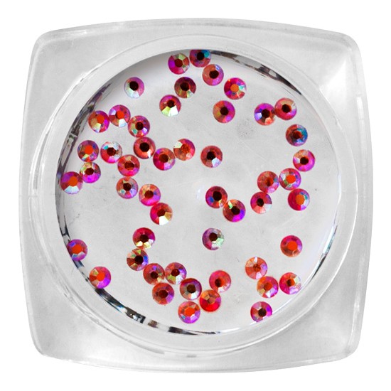 Cirkoni Swarovski - Corall Red, Holographic SS4 - 50 kom