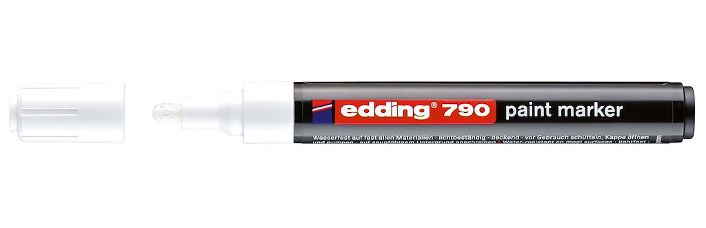 Paint marker E-790 2-3mm bela Edding