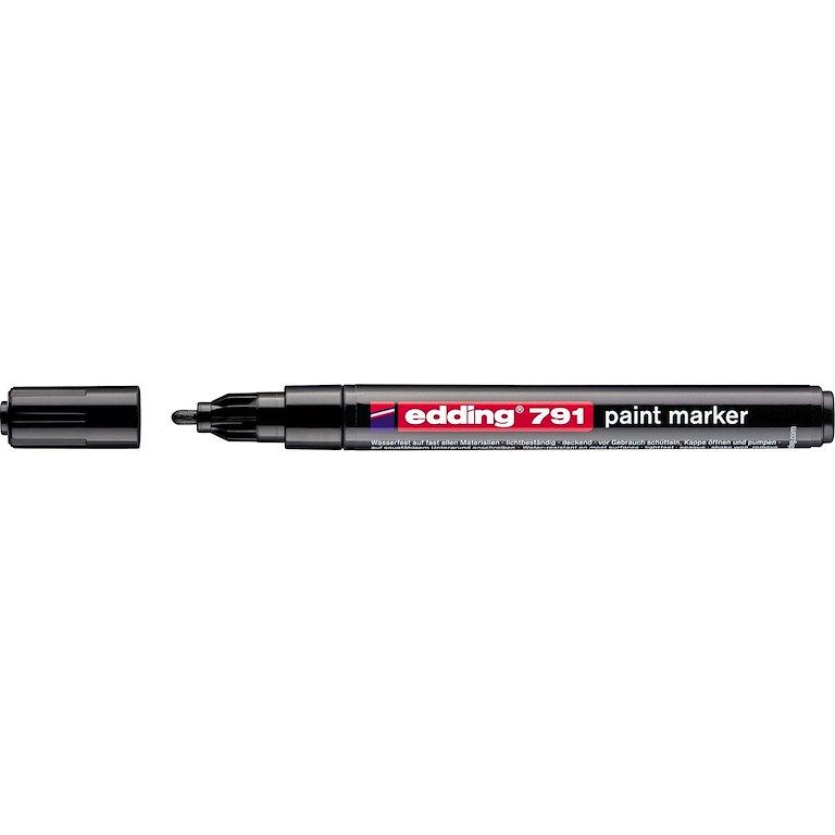 Paint marker E-791 1-2mm crna Edding