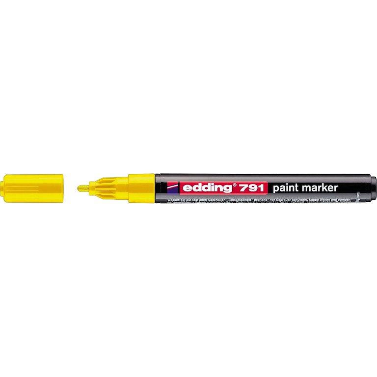 Paint marker E-791 1-2mm žuta Edding