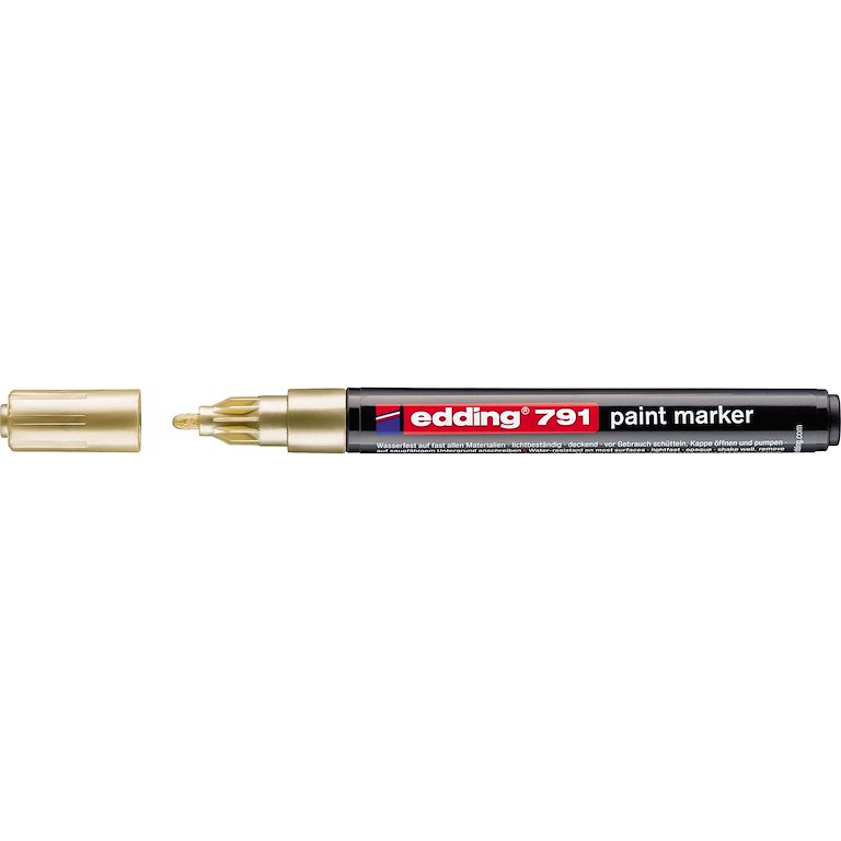 Paint marker E-791 1-2mm zlatna Edding
