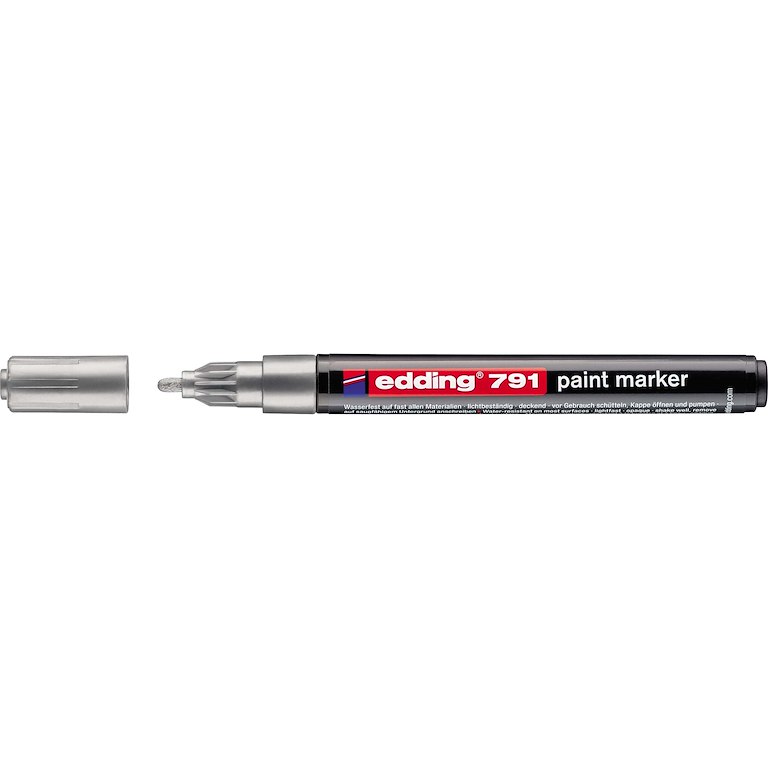 Paint marker E-791 1-2mm srebrna Edding