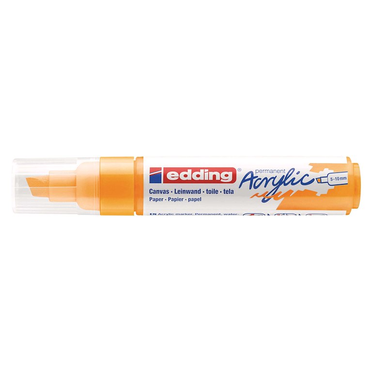 Akrilni marker E-5000 broad 5-10mm kosi vrh jarko žuta Edding