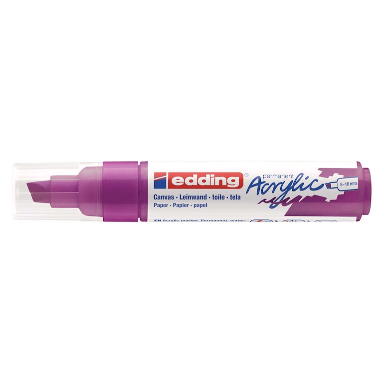 Akrilni marker E-5000 broad 5-10mm kosi vrh borovnica Edding