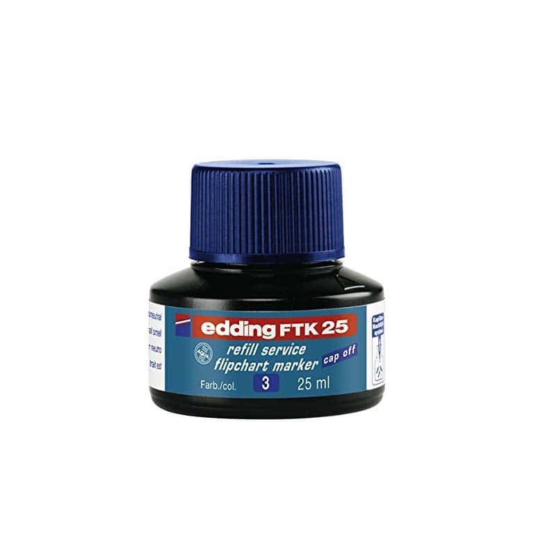 Refil za flipchart markere E-FTK 25, 25ml plava Edding