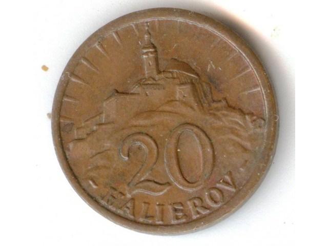 Slovacka 20 halierov 1940
