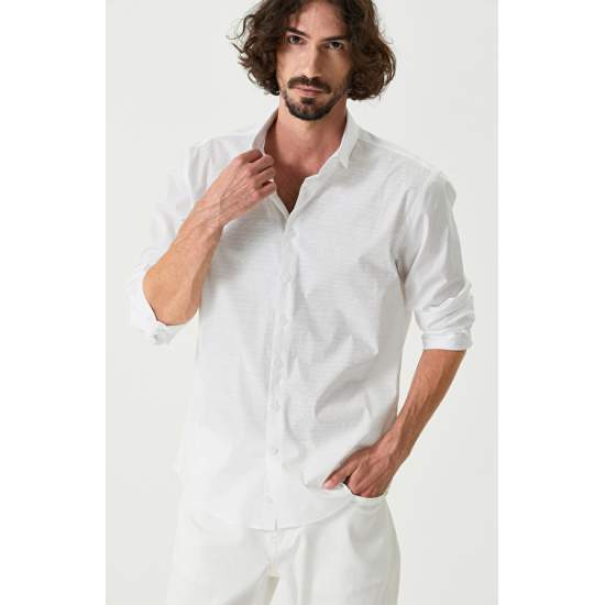 Slim Fit White Shirt