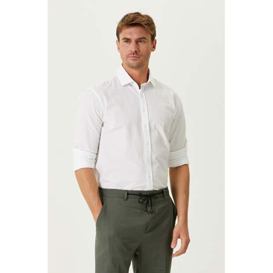 Slim Fit White Shirt