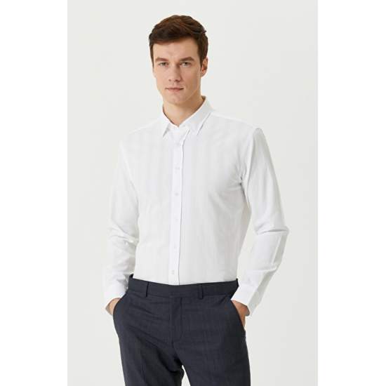 Slim Fit White Shirt