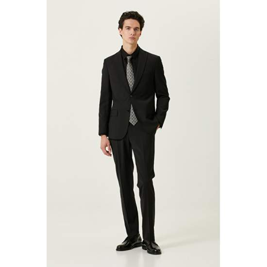 Black Wool Suit