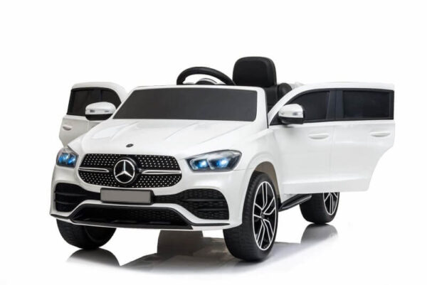 Auto Mercedes LICENCIRANI sa mekim gumama i kožnim sedištem GLE-450 AMG – Beli, BJ 1988