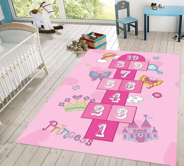 Tepih za decu sa gumenom podlogom 120x180cm – Školica-Princess II, TG-073