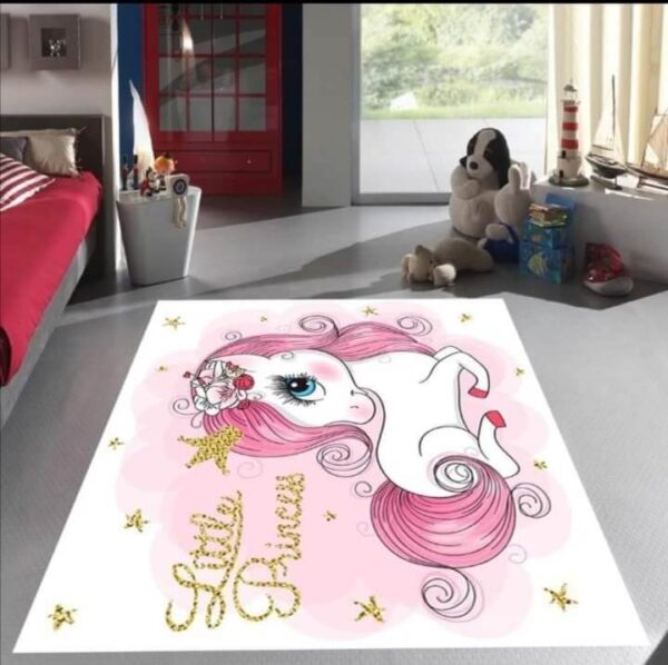 Tepih za decu sa gumenom podlogom 120x180cm – Little Unicorn, TG-063