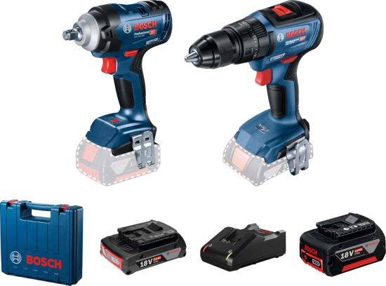 Bosch set akumulatorskih alata Bosch GDS 18V-400 + GSB 18V-50 + 1x2,0 Ah + 1x5,0 Ah + kofer (06019K0003)