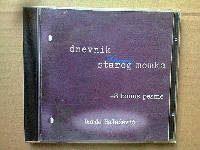 cd Djordje Balasevic - Dnevnik starog momka