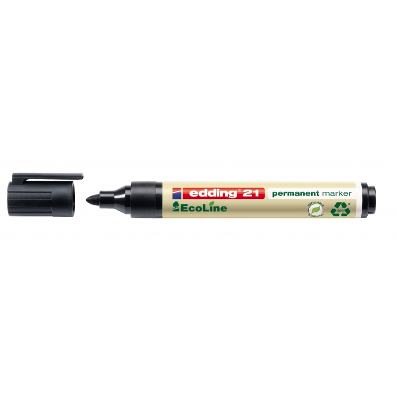 Marker permanent E-21 EcoLine 1,5-3mm, zaobljeni Edding crna