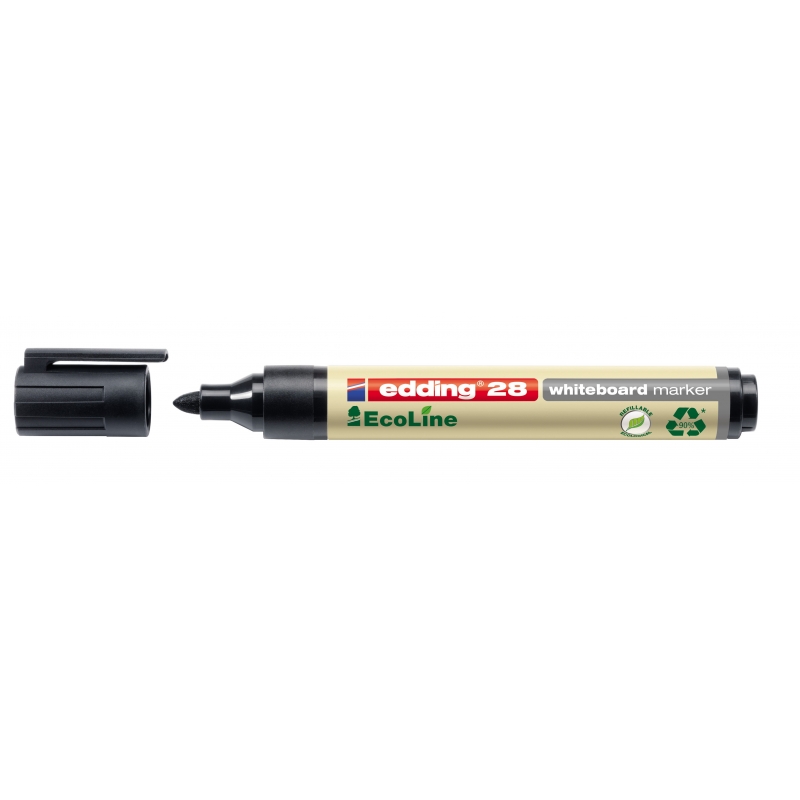 Marker za belu tablu E-28 1,5-3mm EcoLine, zaobljeni Edding crna