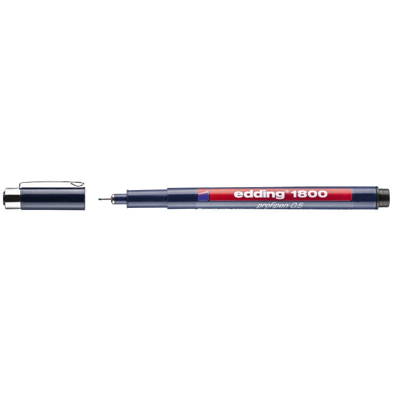 Drawliner E-1800 0,5mm Edding Crna