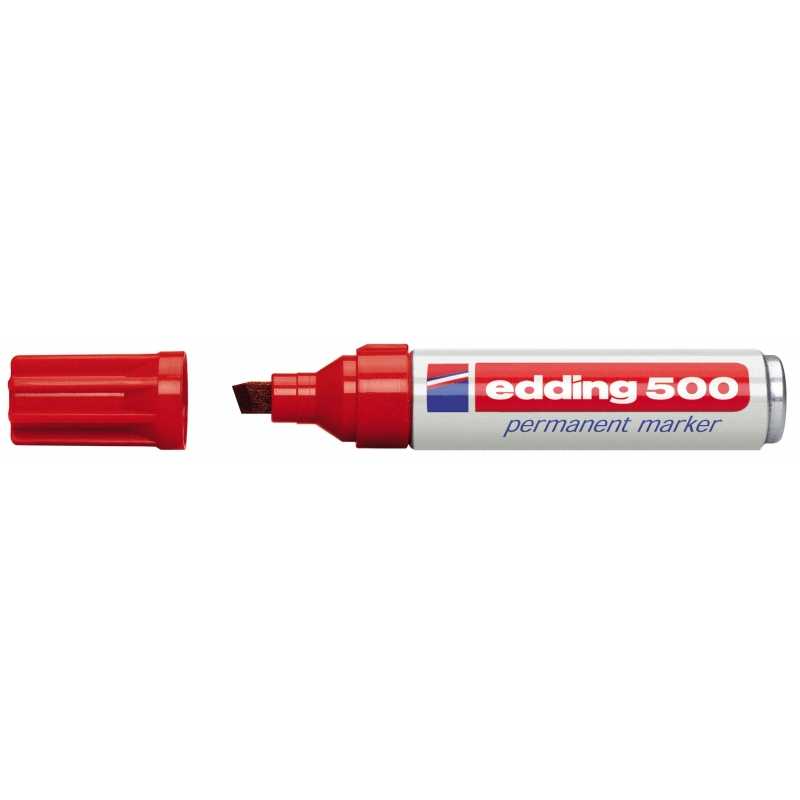 Marker Permanent E-500 2-7mm Edding Crvena