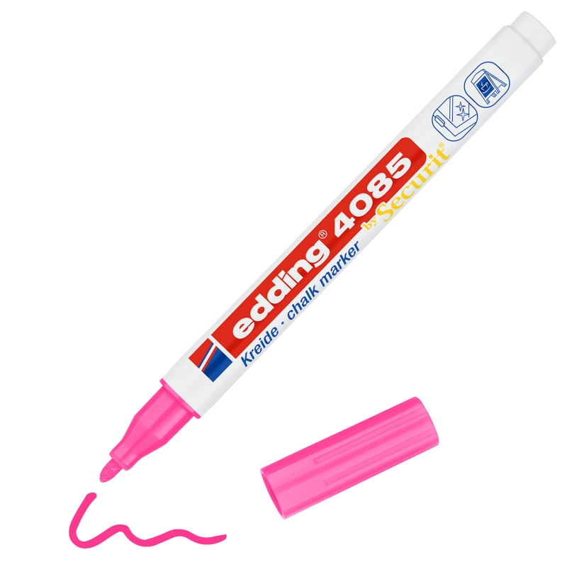 Marker za staklo CHALK MARKER E-4085 1-2mm neon Edding roze