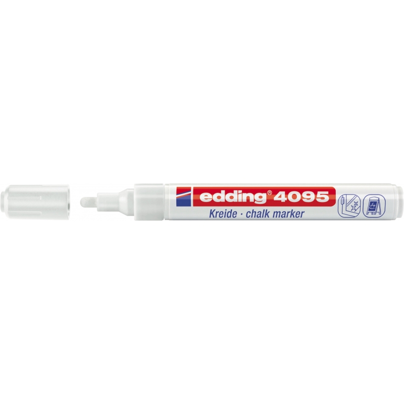 Marker za staklo CHALK MARKER E-4095 2-3mm Edding bela