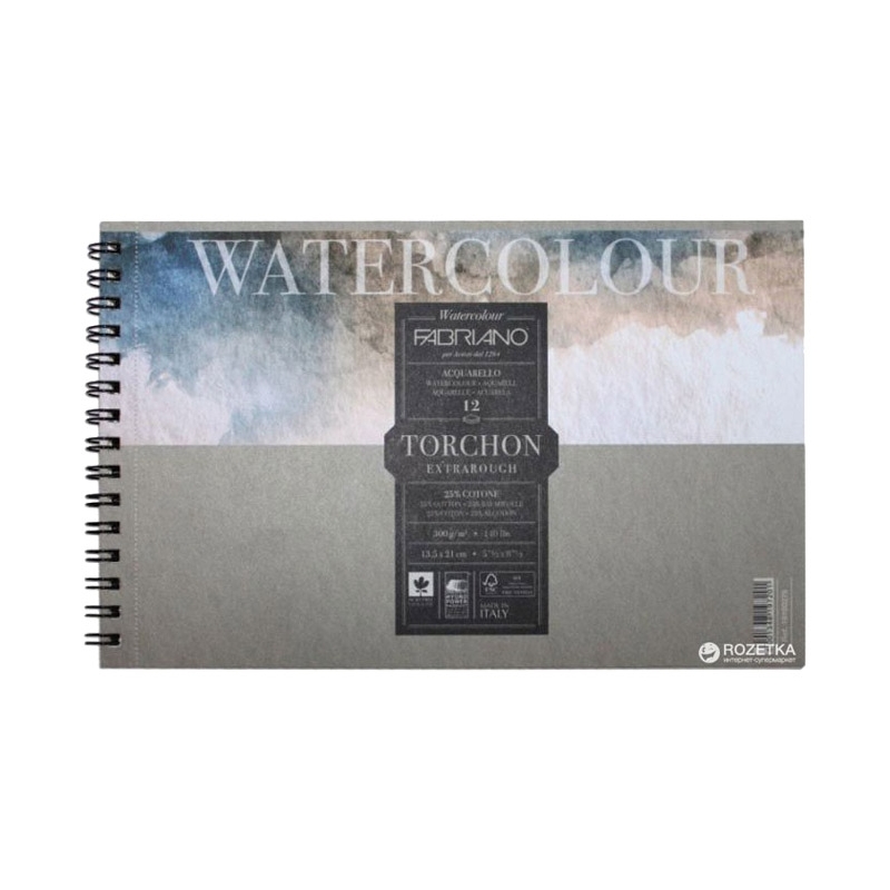 Blok Watercolour Studio Torchon 13,5x21cm 12L 300g Fabriano 19100279