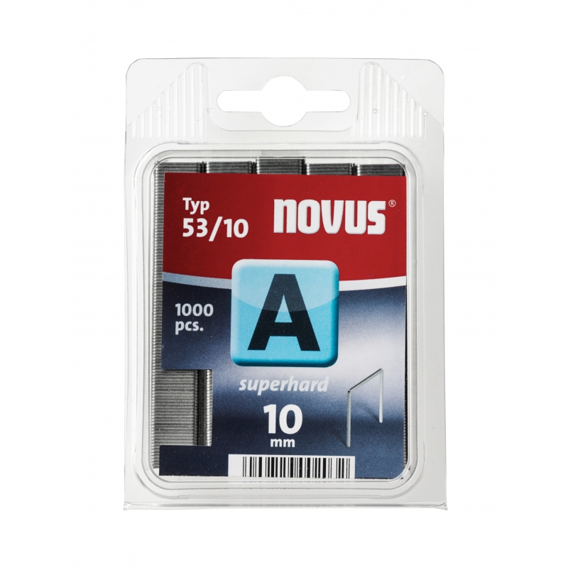 Klamerice Novus 53/10 čelične tip A, 1/1000 Novus