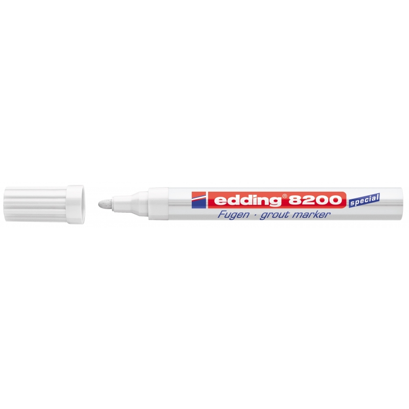 Marker za fuge E-8200 2-4mm Edding bela