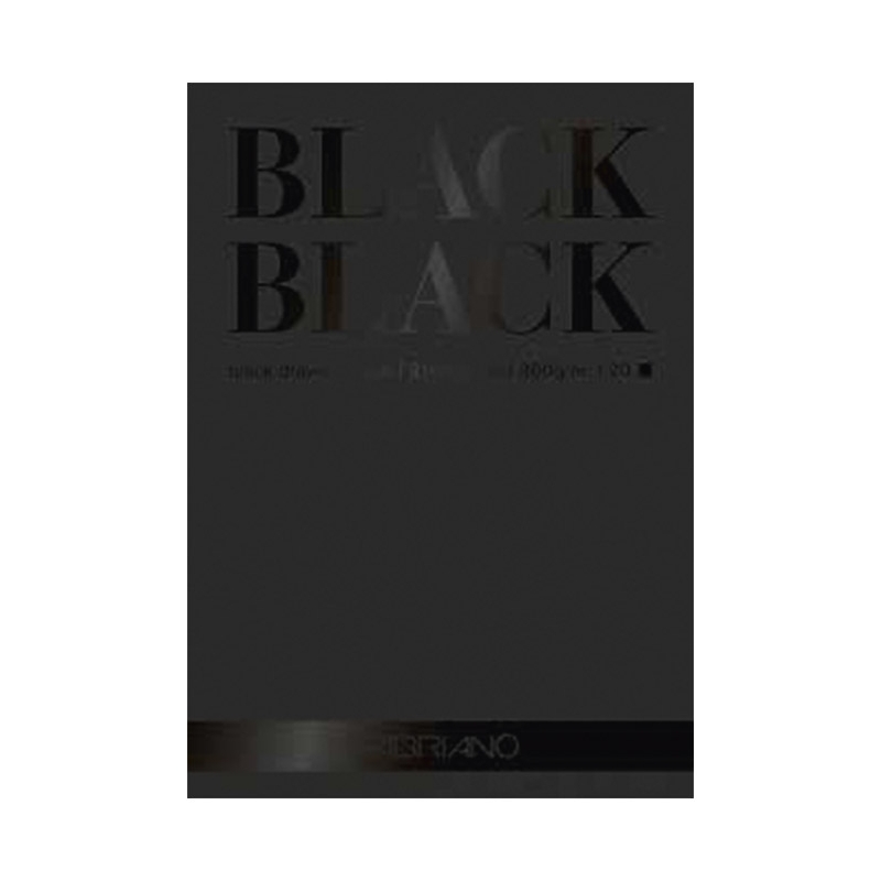 Blok Black Black 21x29,7cm 20L 300g Fabriano 19100390