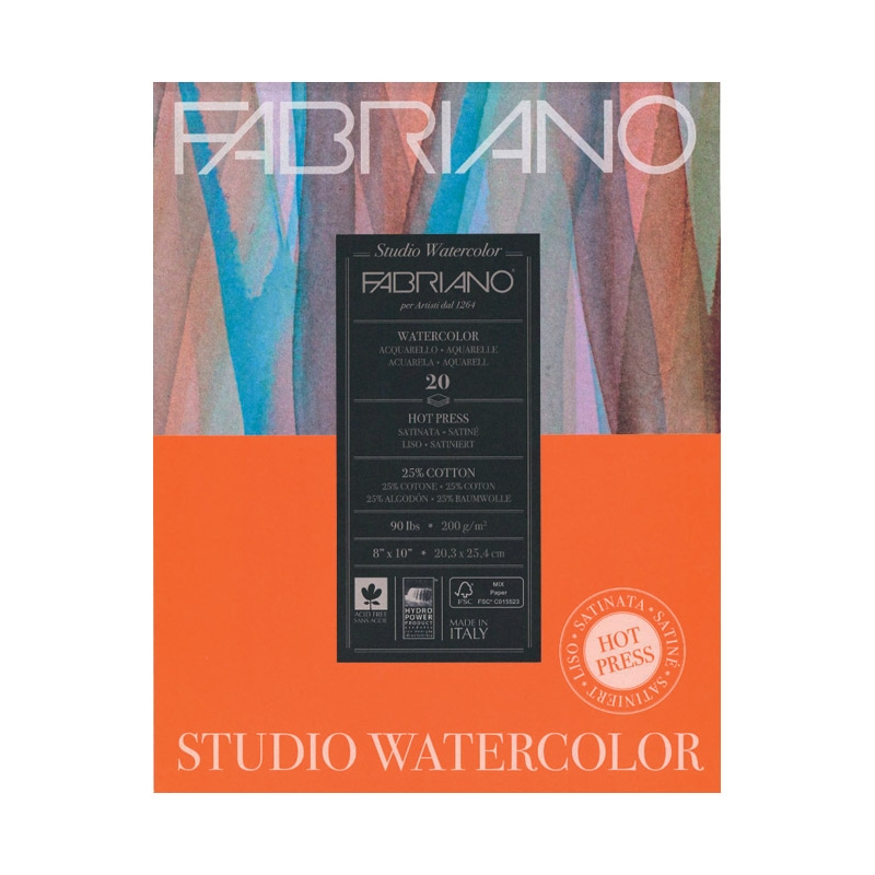 Blok Studio watercolour 22,9x30,5cm 20L 200g Fabriano 19202002
