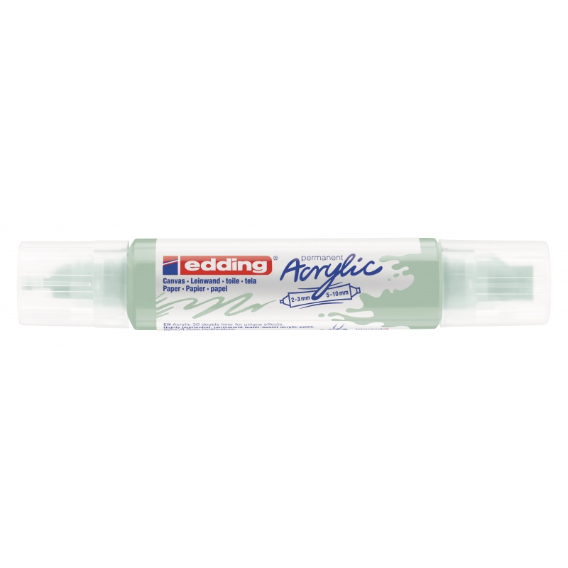 Akrilni marker E-5400 double-liner sa dva vrha Edding mramorno zelena