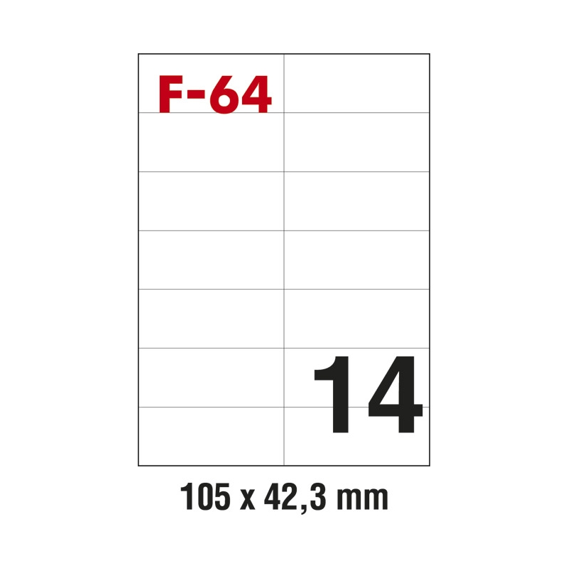 Etikete ILK 105x42,3mm pk100L Fornax F-64