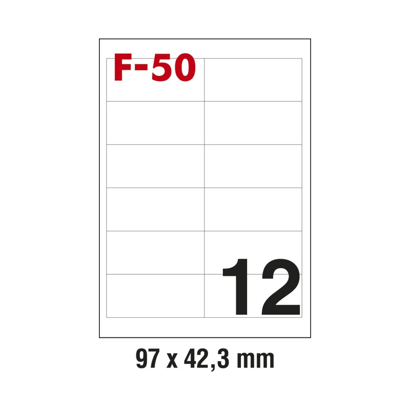 Etikete ILK 97x42,3mm pk100L Fornax F-50