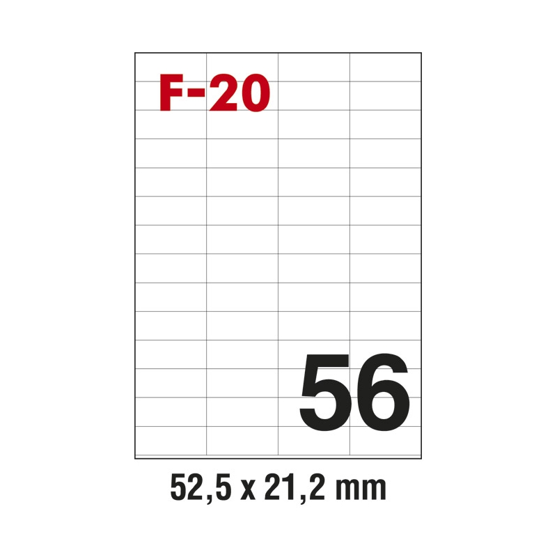 Etikete ILK 52,5x21,2mm pk100L Fornax F-20