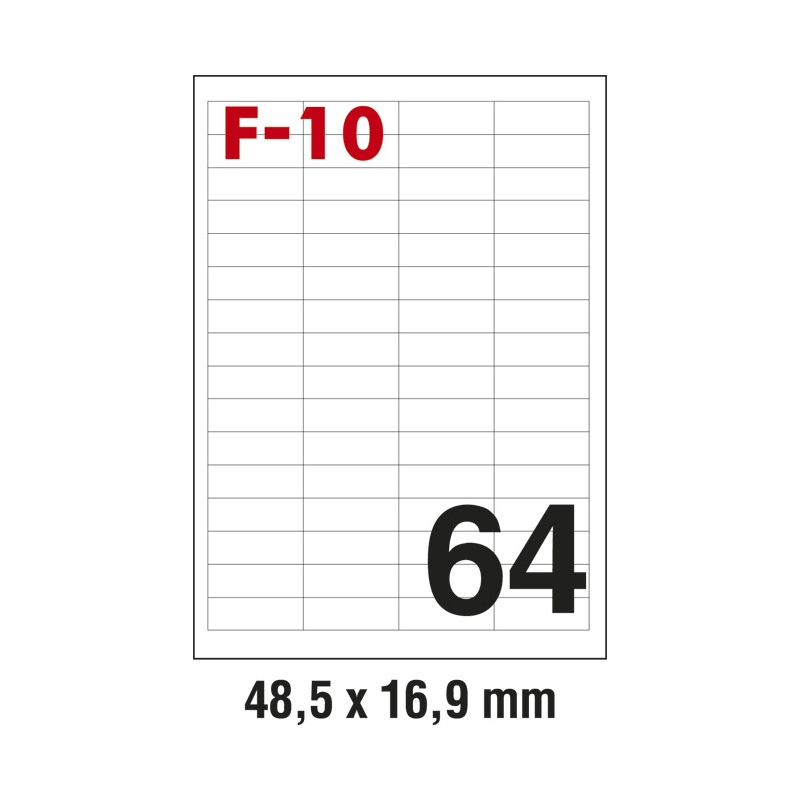 Etikete ILK 48,5x16,9mm pk100L Fornax F-10