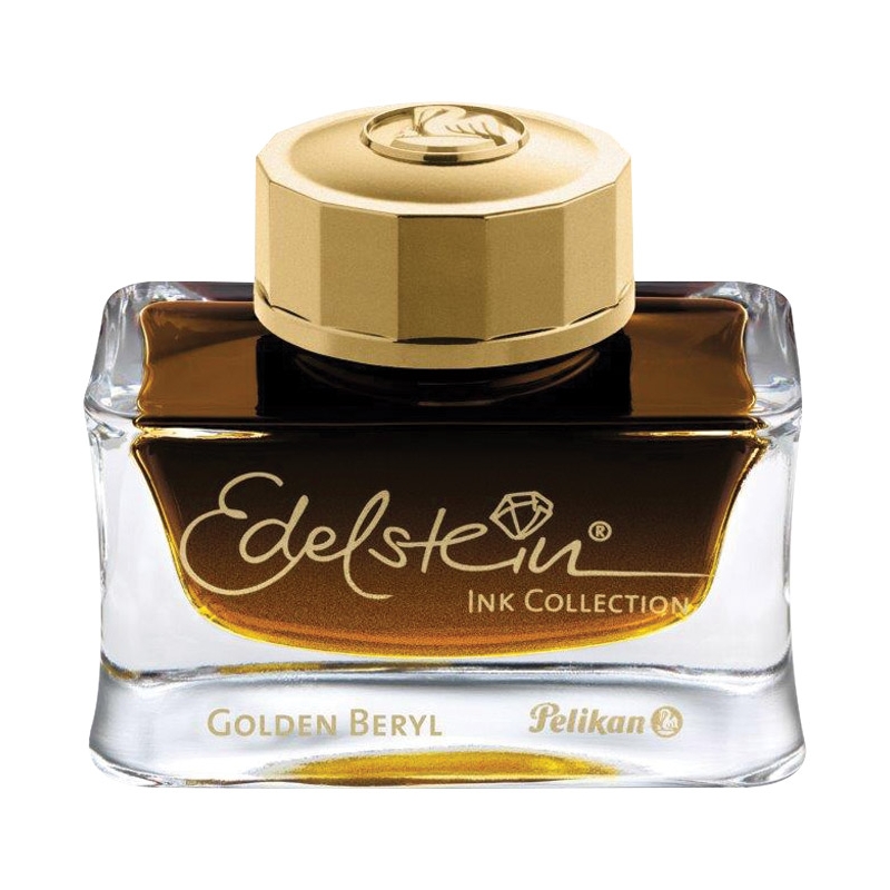 Tinta za nalivpero bočica 50ml Edelstein Pelikan 301626 zlatni beril (golden beryl)