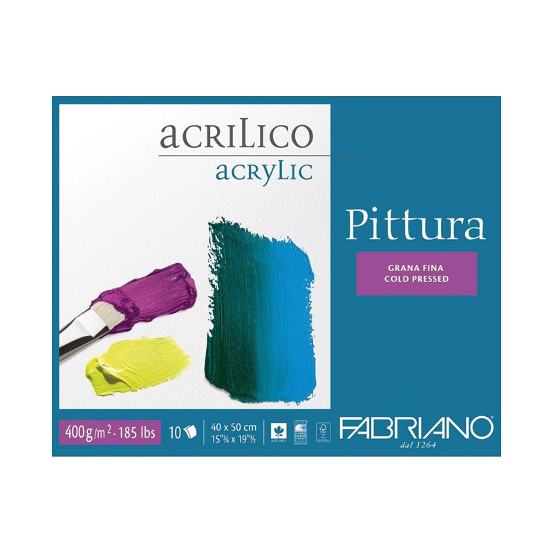 Blok za crtanje Pittura 40x50cm 400g 10L Fabriano 40004050