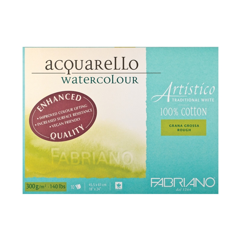 Blok Artistico traditional white 45,5x61cm 10L 300g (rough/grana grossa) Fabriano 30024561