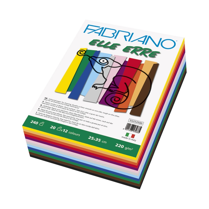 Papir 25x35cm 220g Elle Erre pk240 Fabriano 55253500 sortirano