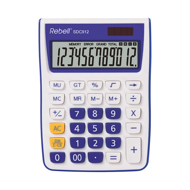 Kalkulator komercijalni 12 mesta Rebell RE-SDC912VL BX belo ljubičasti