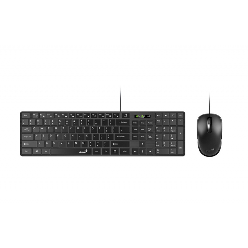 Komplet tastatura+miš Genius SlimStar C126,BLK,USB,SERGK-210003