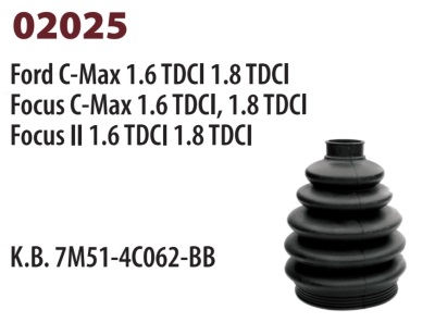 Manžetna homokinetičkog zgloba 02025