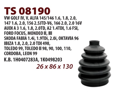 Manžetna homokinetičkog zgloba 08190