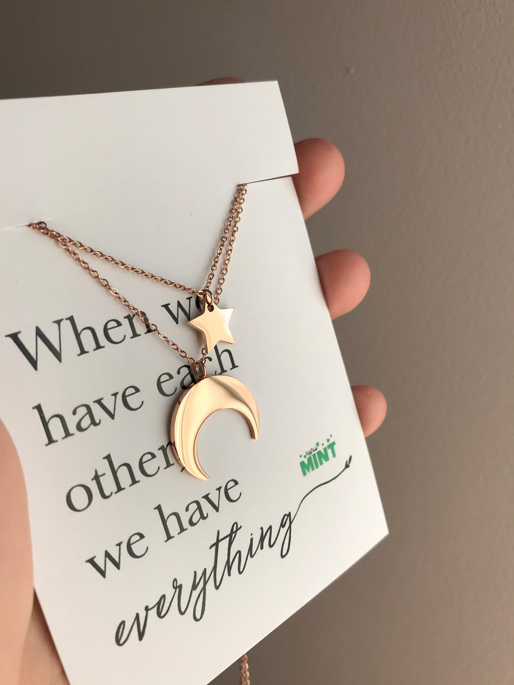 MESEC ZVEZDICA ROSE GOLD