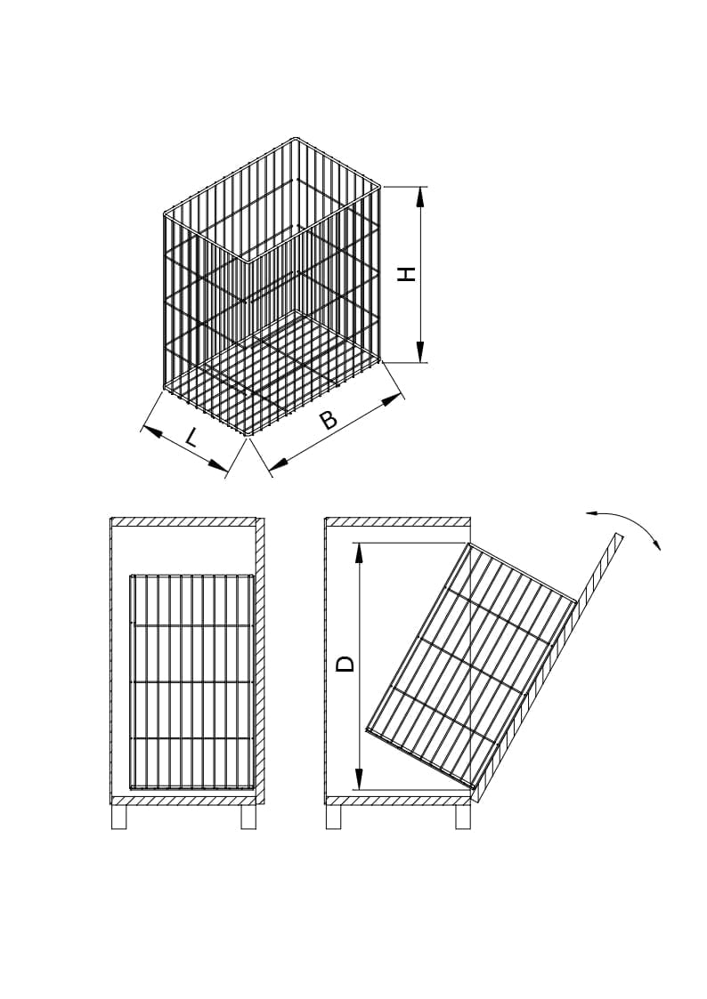 KORPA ZA VEŠ ZA ELEMENT 30 CM(BELA)